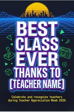 Teacher Appreciation Week Ideas May 4-8, 2026 - Poster Studio Express