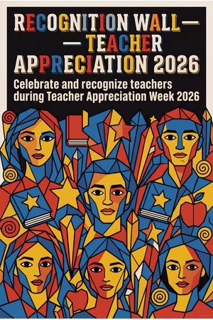 Teacher Appreciation Week Ideas May 4-8, 2026 - Poster Studio Express